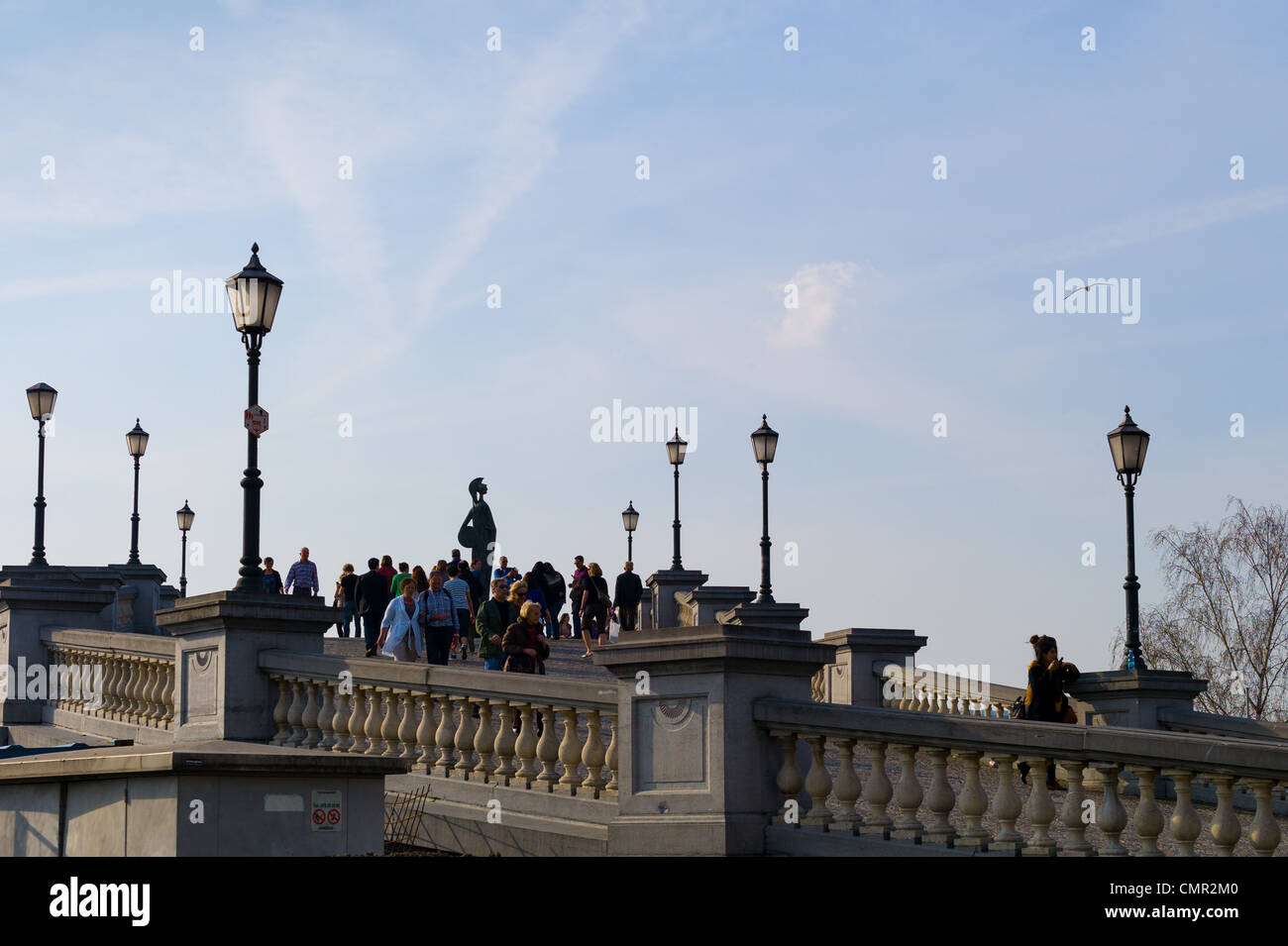 Walkway up to the waterfront in Antwerp, Belgium Stock Photo - Alamy