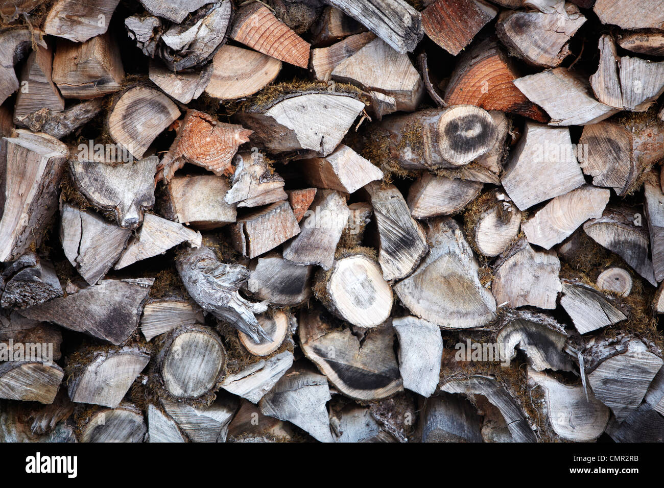 Full Frame View Of Log Pile Stock Photo - Alamy