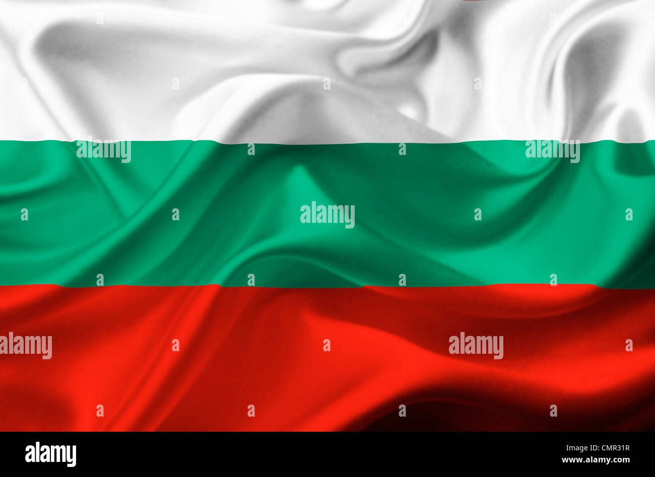 Bulgaria waving flag Stock Photo - Alamy