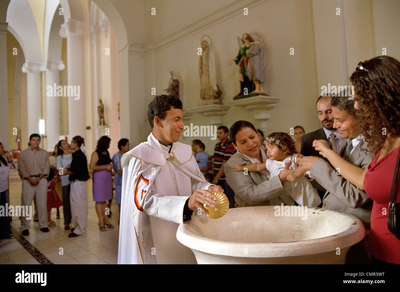 Baptism baby central america hi-res stock photography and images - Alamy