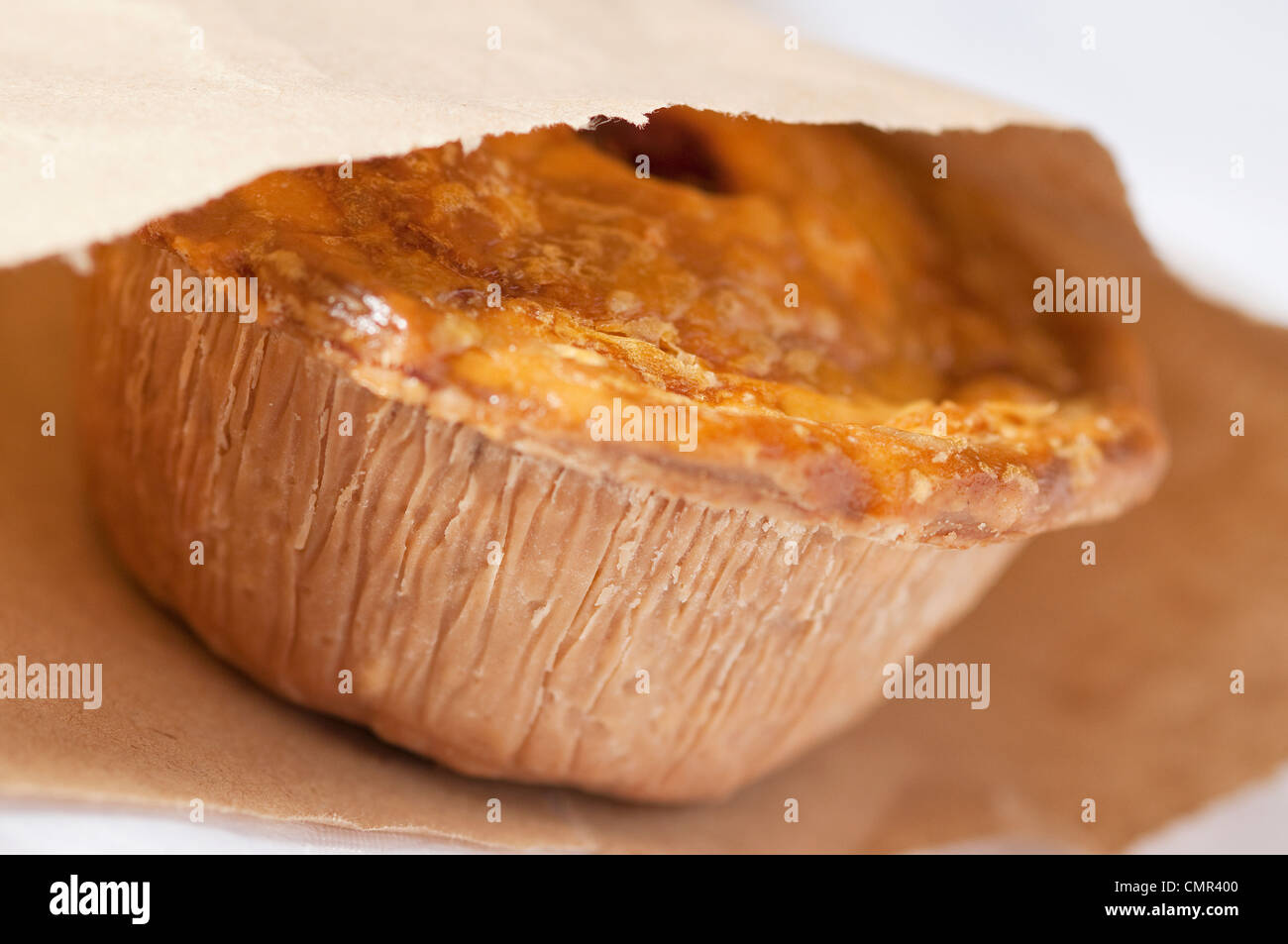pork pie in brown paper bag Stock Photo - Alamy