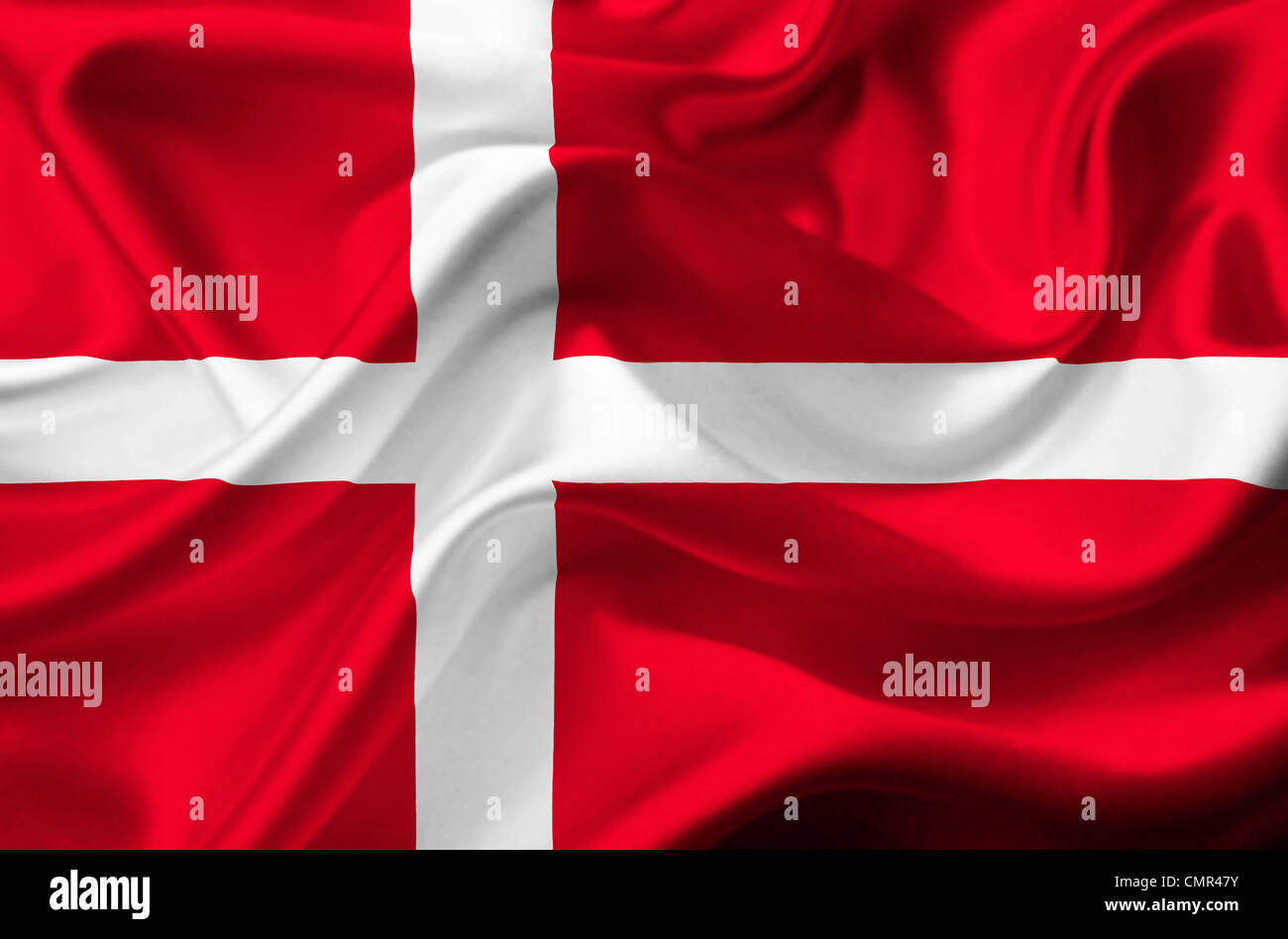 Denmark waving flag Stock Photo - Alamy