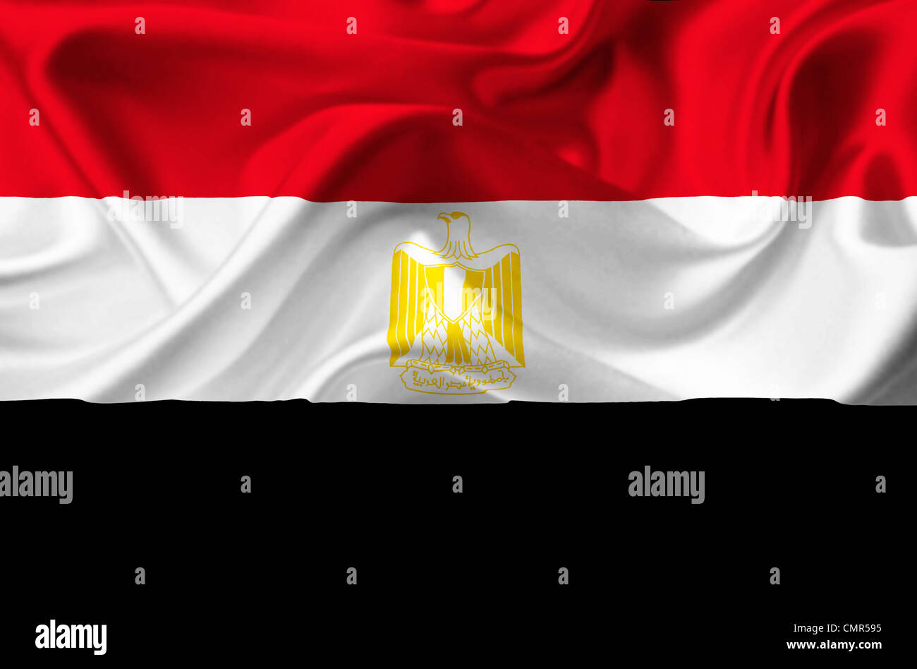 Egypt waving flag Stock Photo - Alamy