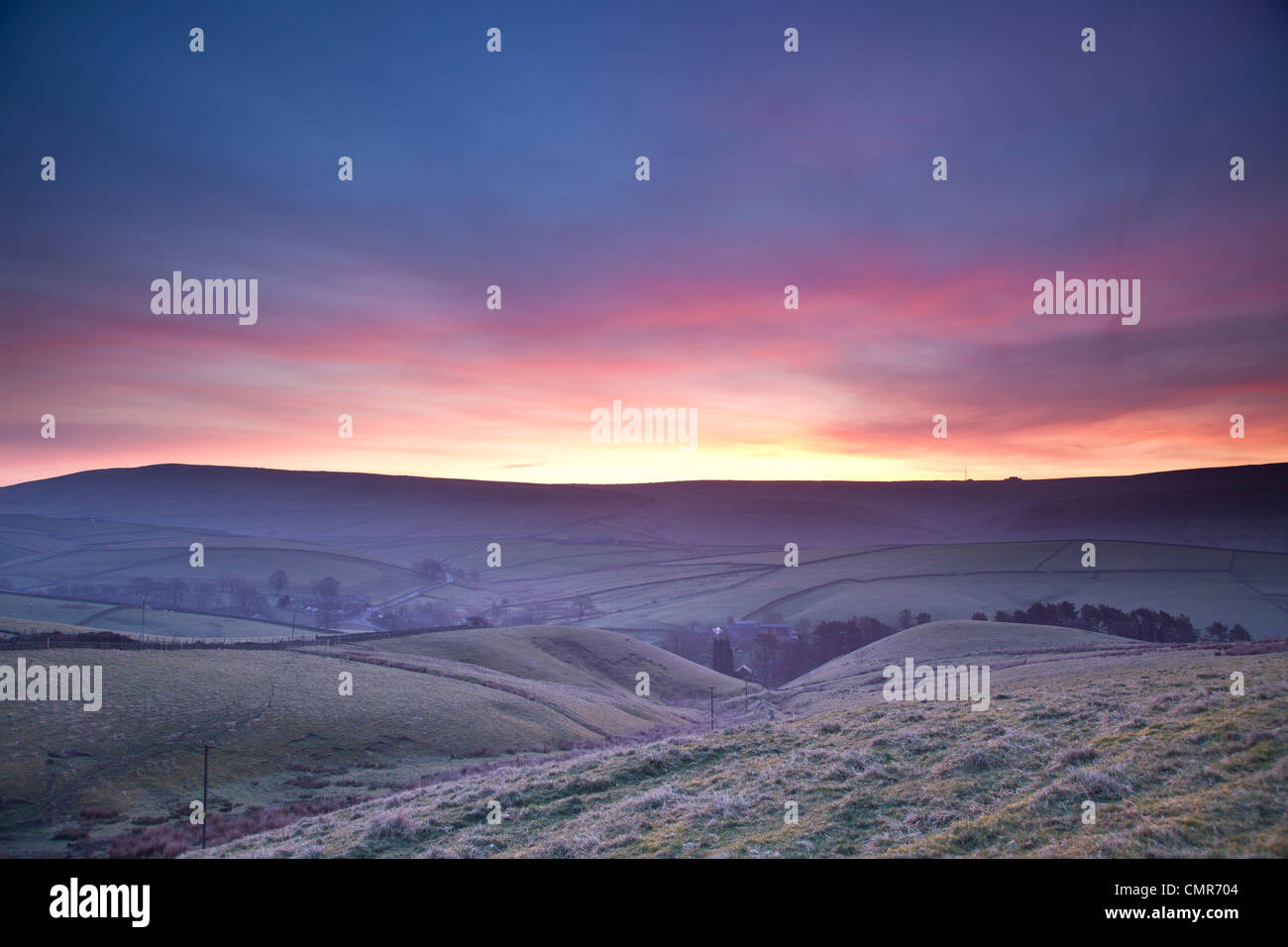 First Daybreak of British Summer Time Stock Photo - Alamy