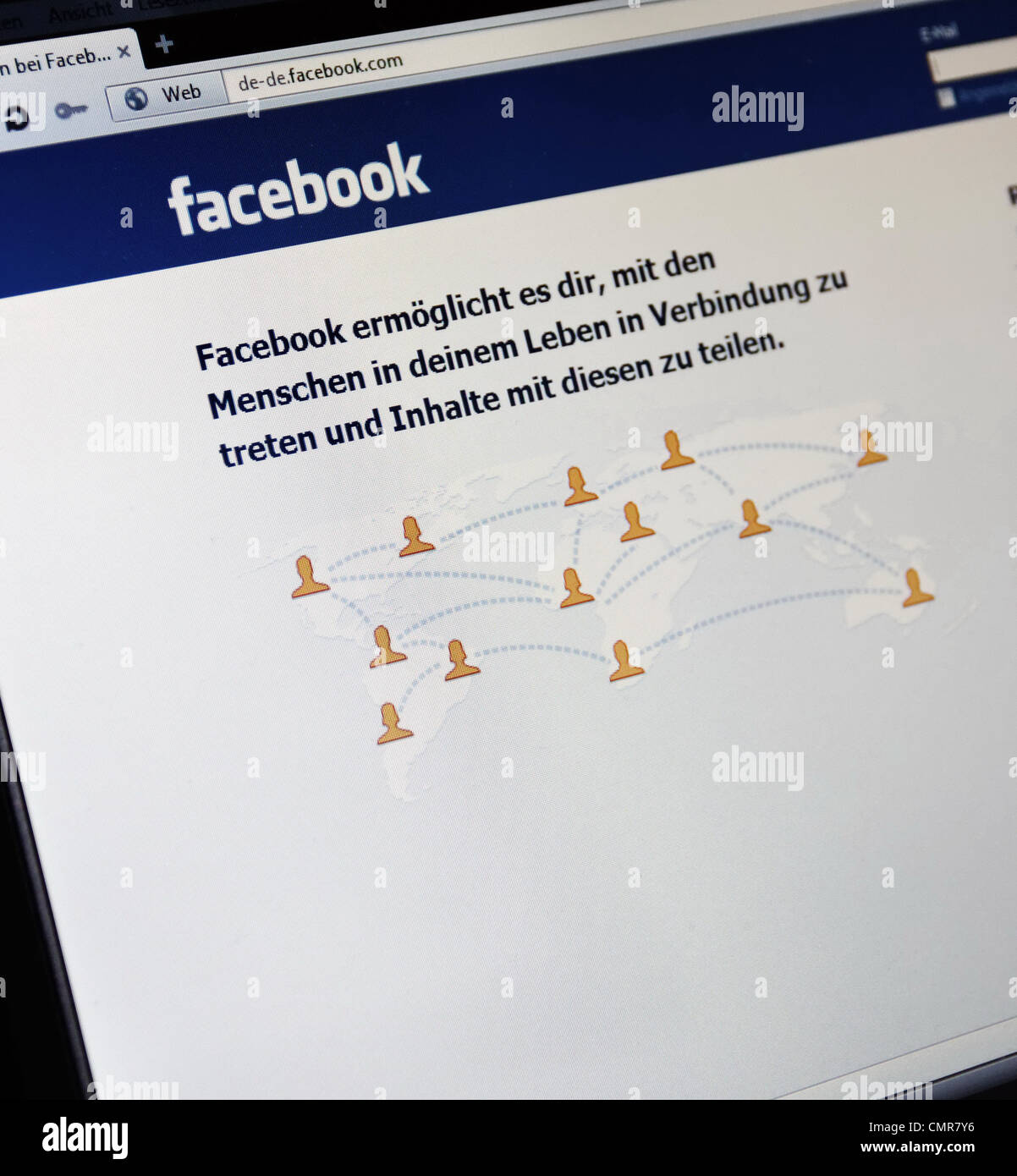 photo of facebook computer screen Stock Photo - Alamy