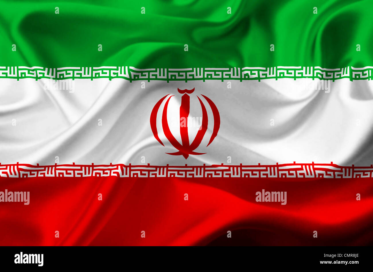 Iran waving flag Stock Photo - Alamy