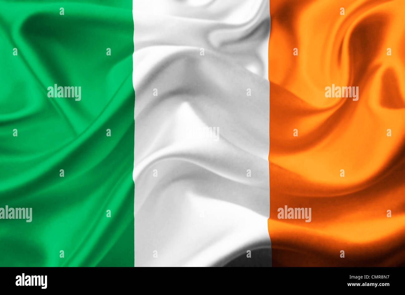 Ireland waving flag Stock Photo - Alamy
