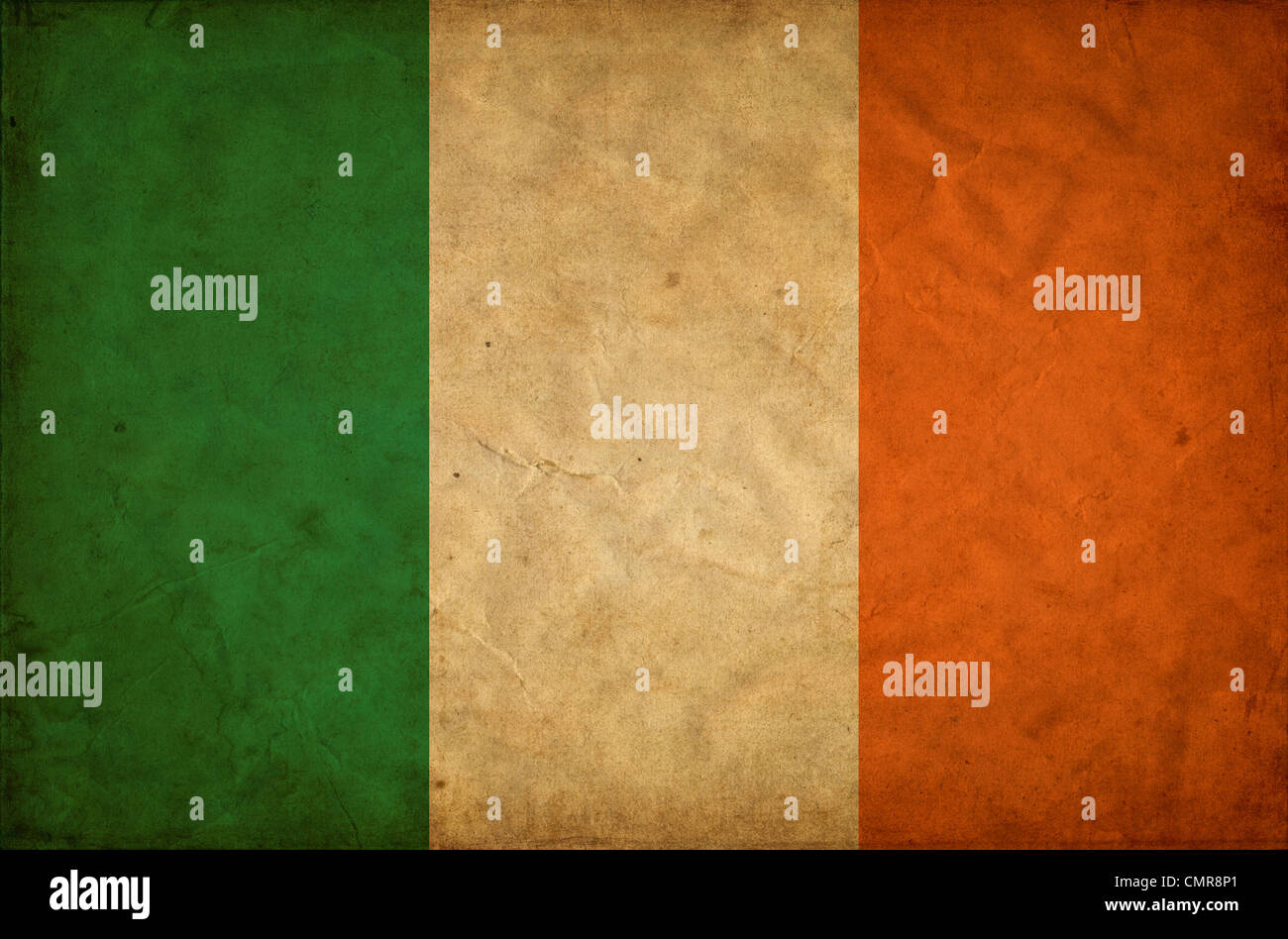 Ireland grunge flag Stock Photo - Alamy