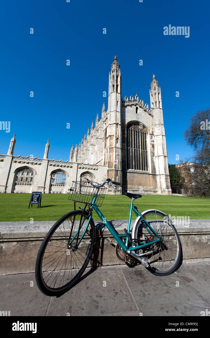 Kings College Chapel Kings Parade Cambridge on sunny spring day Stock ...