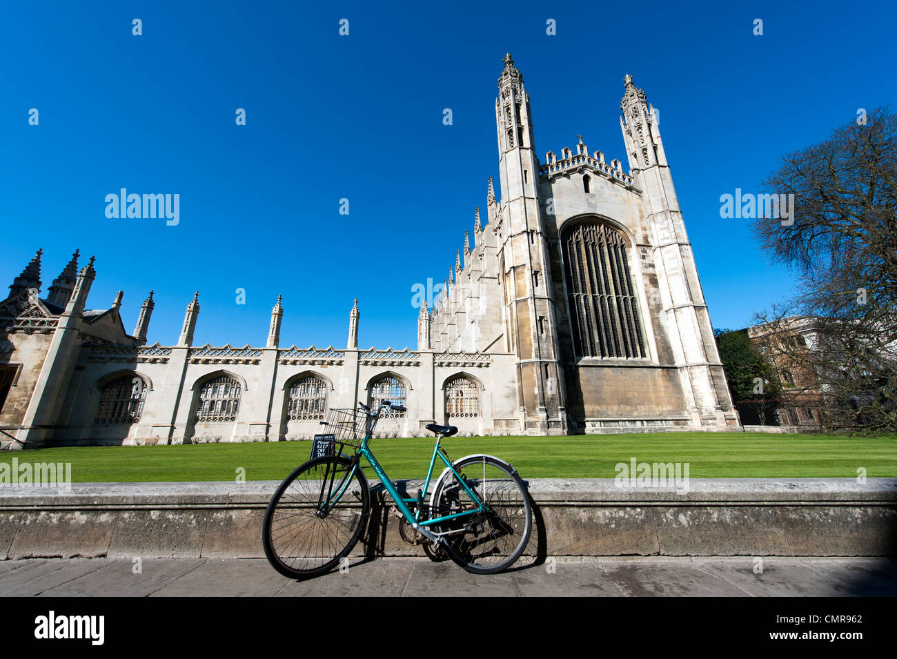 Kings College Chapel Kings Parade Cambridge on sunny spring day Stock ...