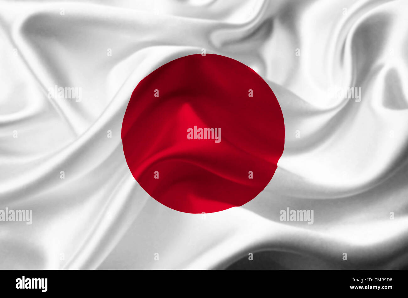 Japan waving flag Stock Photo - Alamy