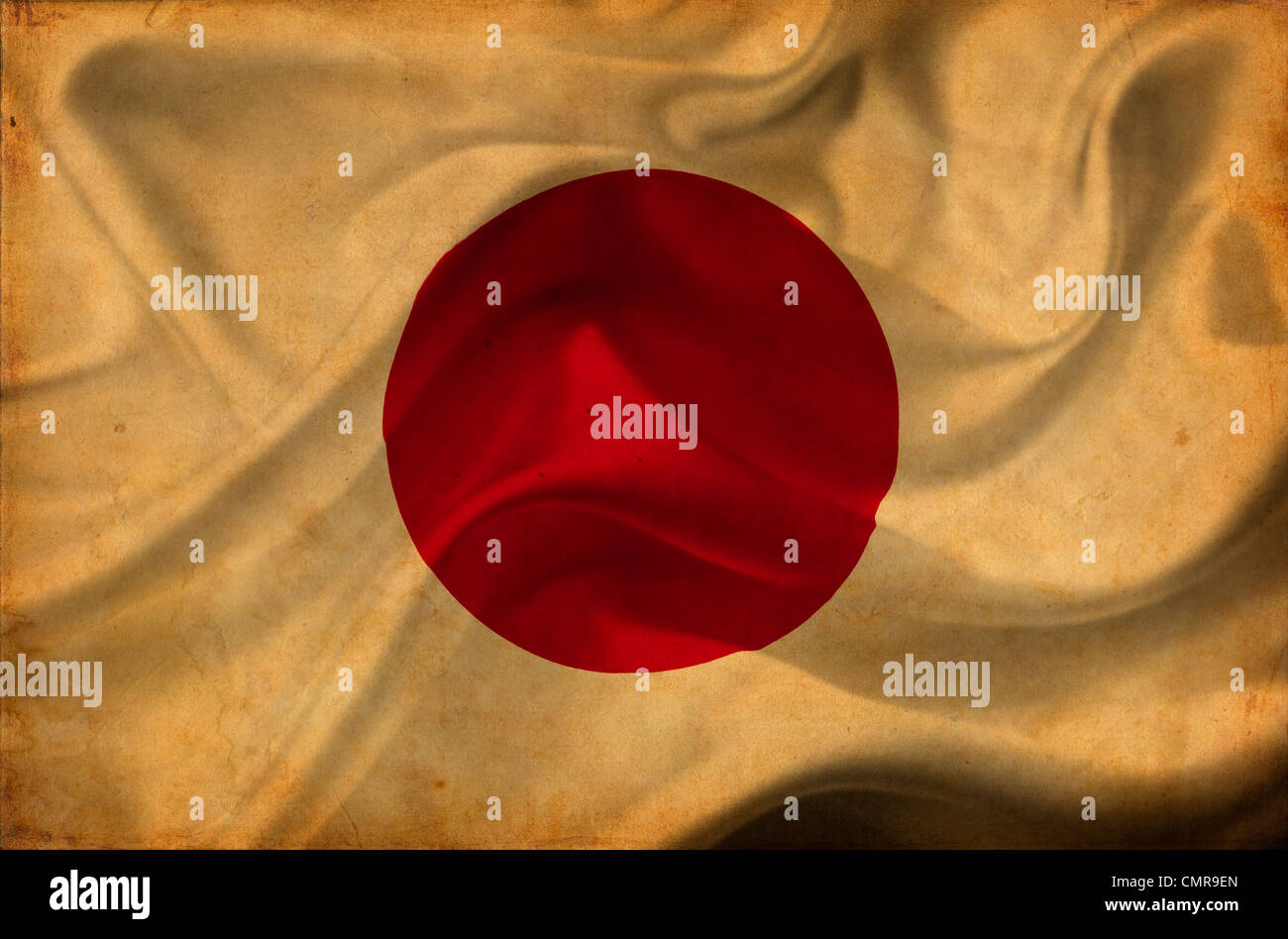 Japan waving flag Stock Photo - Alamy