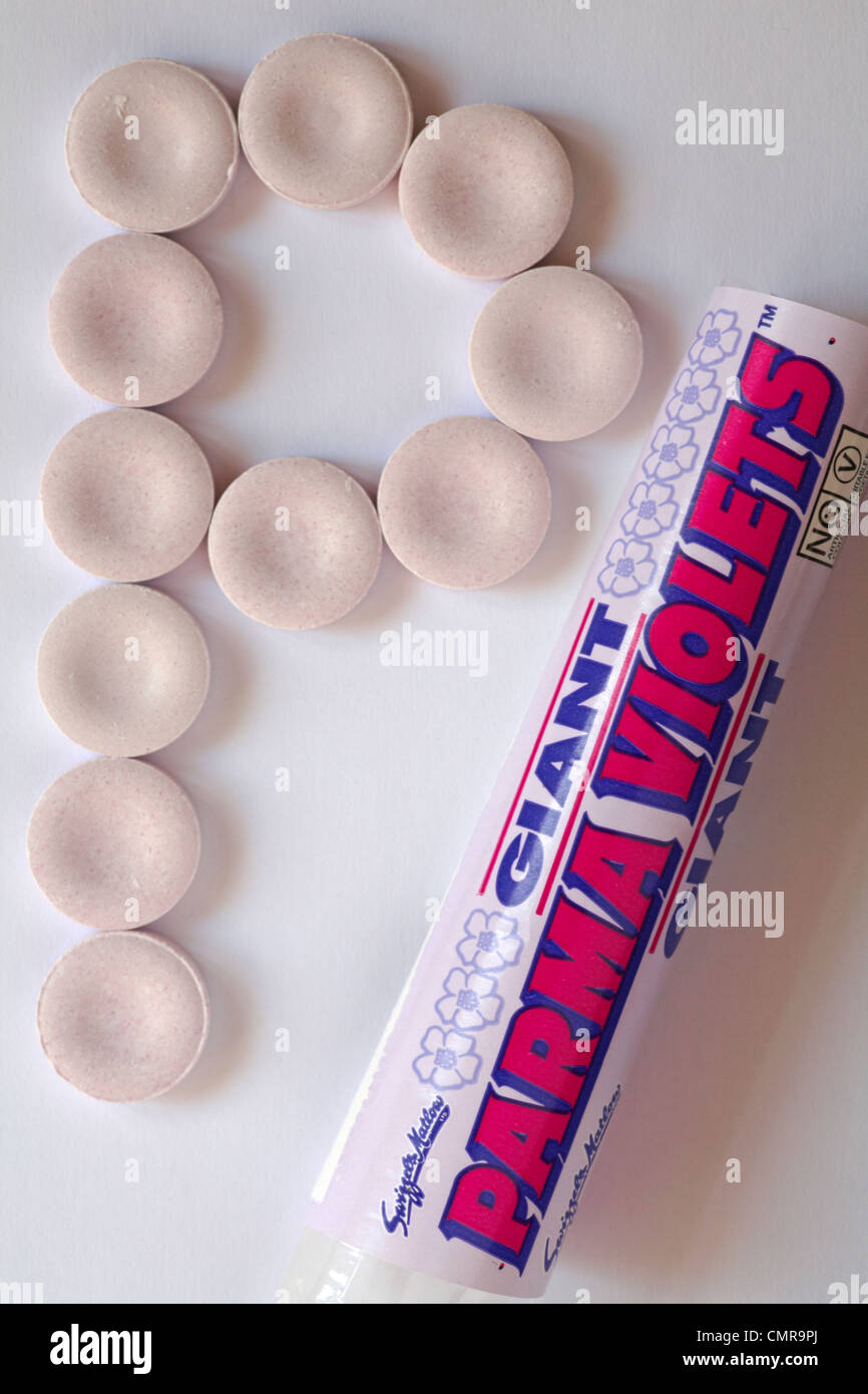 Giant parma violet sweets hi-res stock photography and images - Alamy