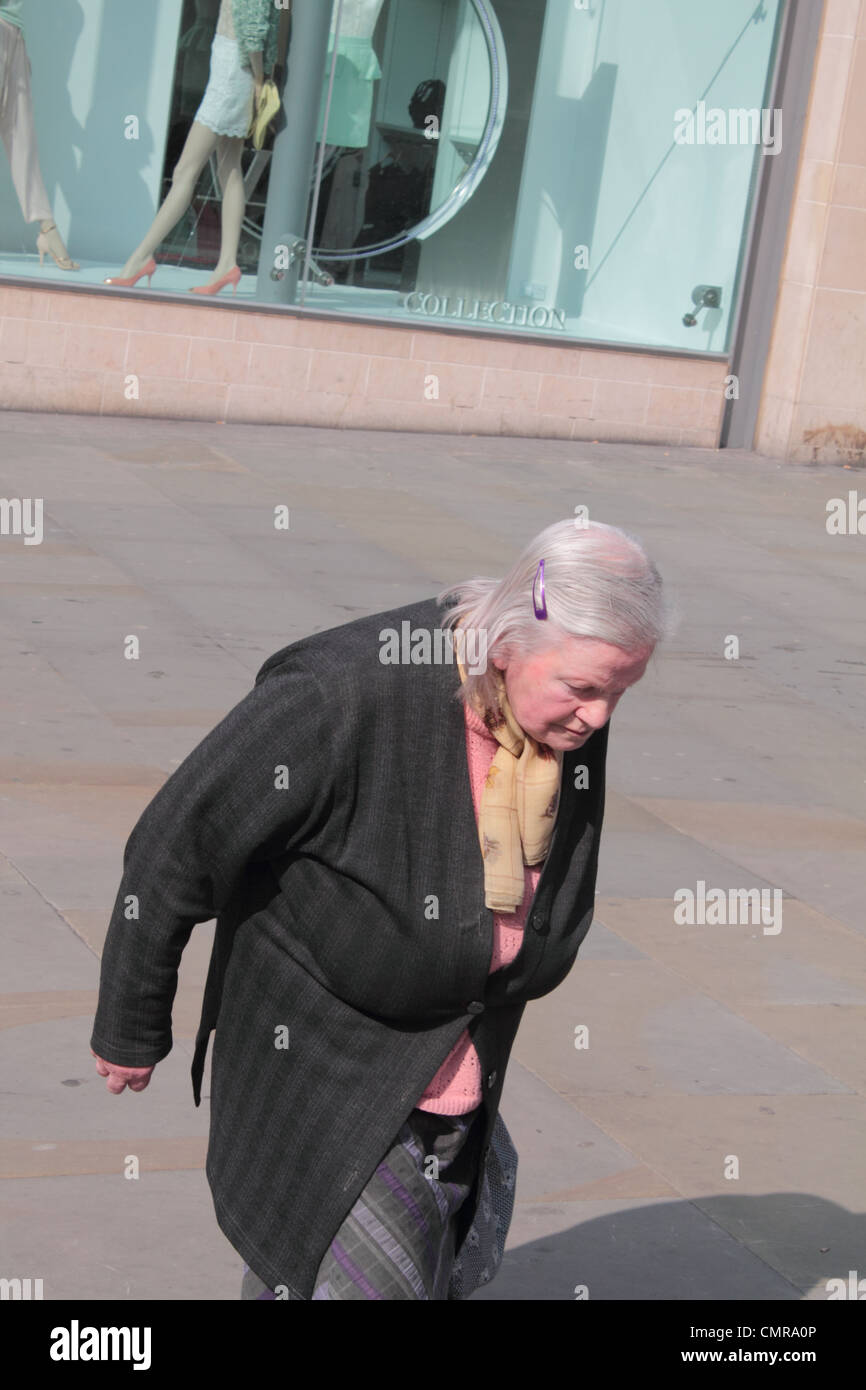 Old stooped woman hi-res stock photography and images - Alamy