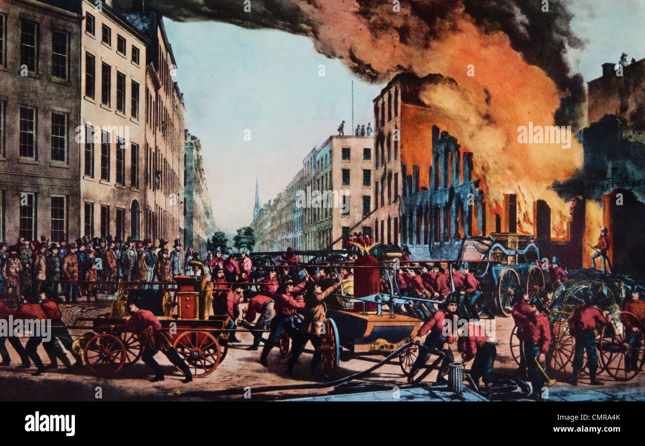 Fire engine 1800s hi-res stock photography and images - Alamy