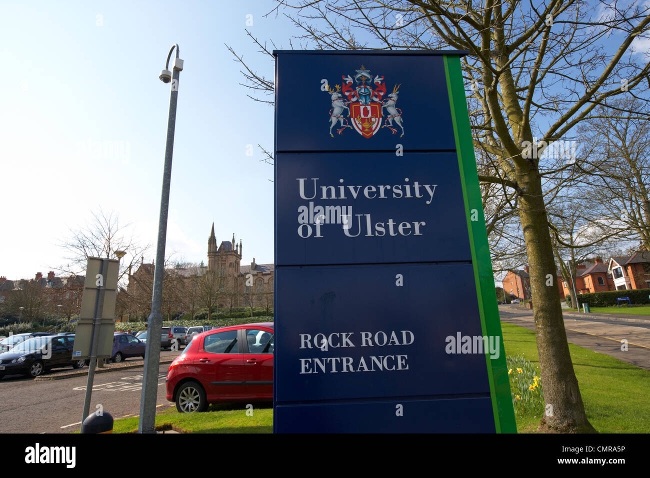 rock road entrance to the University of Ulster magee in Derry city ...