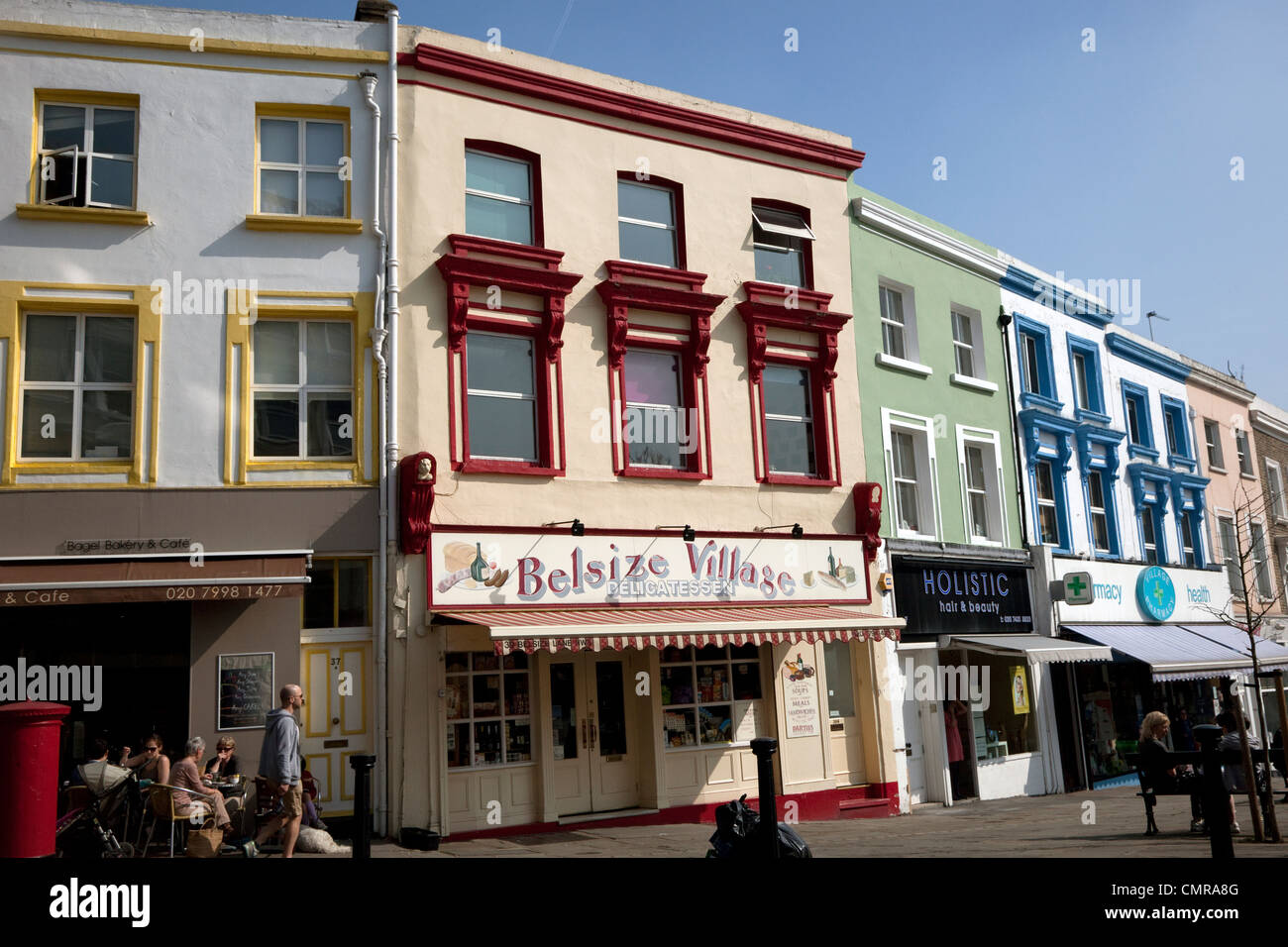 Belsize Village, Hampstead, London Stock Photo - Alamy