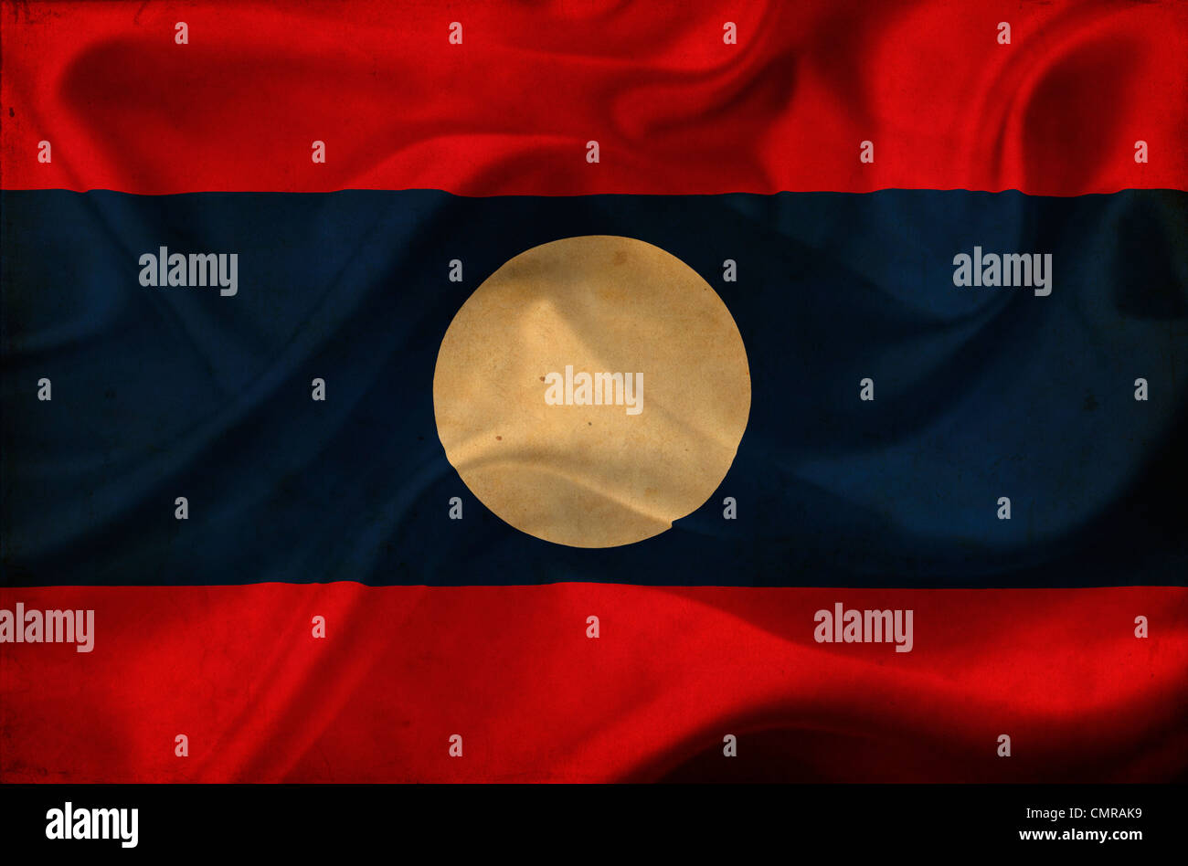 Laos waving flag Stock Photo - Alamy