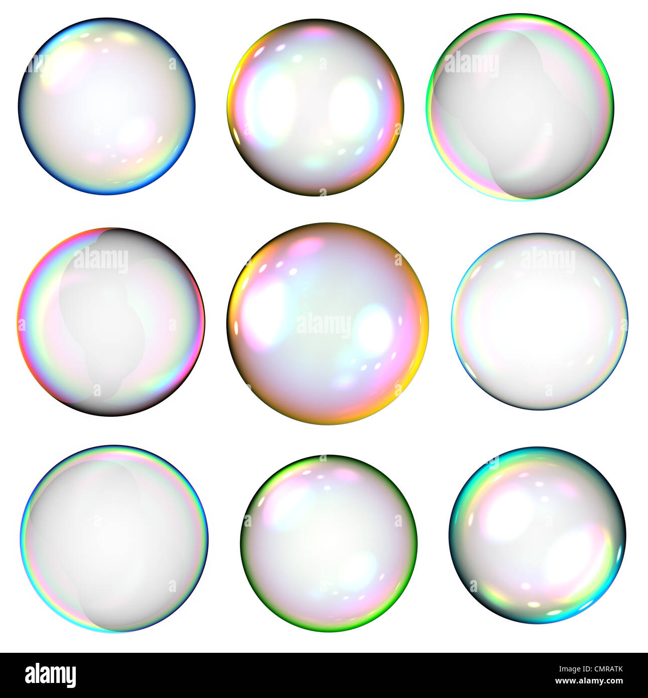Soap bubbles air Cut Out Stock Images & Pictures - Alamy