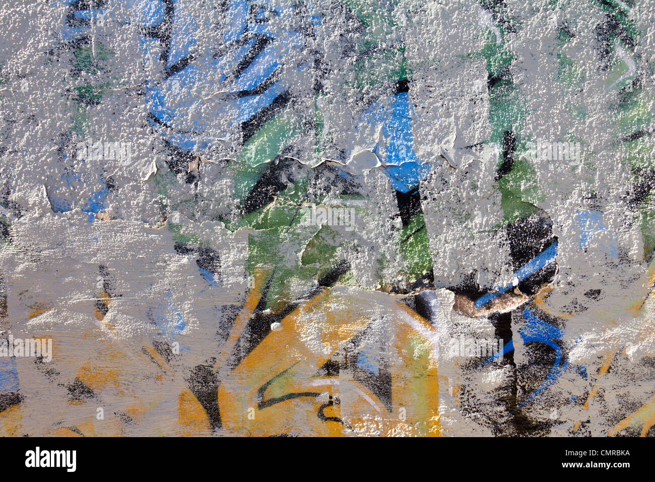 Graffiti covered wall colorful old background texture Stock Photo - Alamy