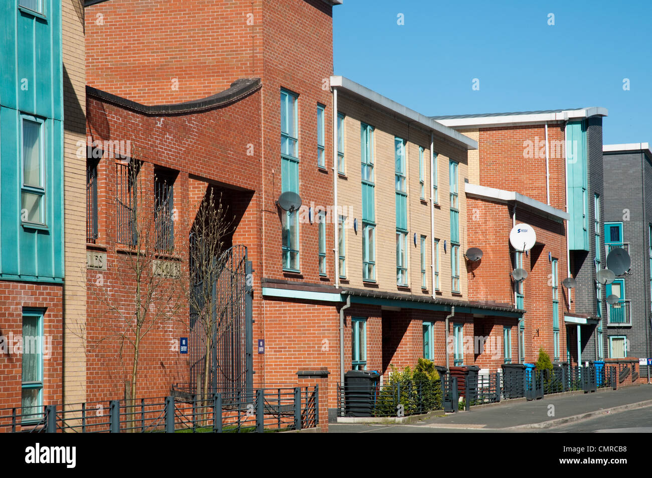New housing in the Moss Side district of Manchester Stock Photo - Alamy