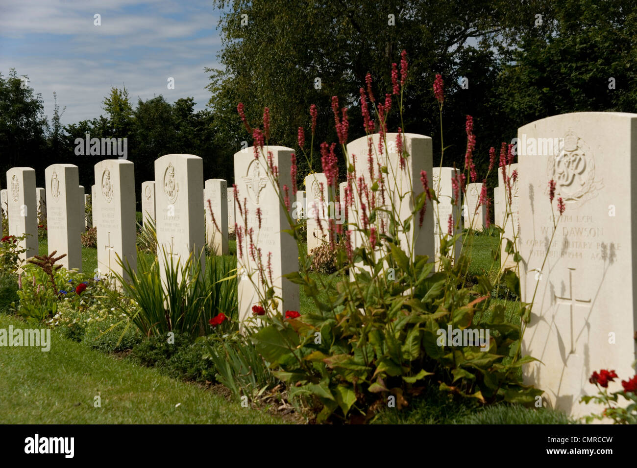 Commonwealth War Graves Commission Cemetery in Hermanville, Normandy ...