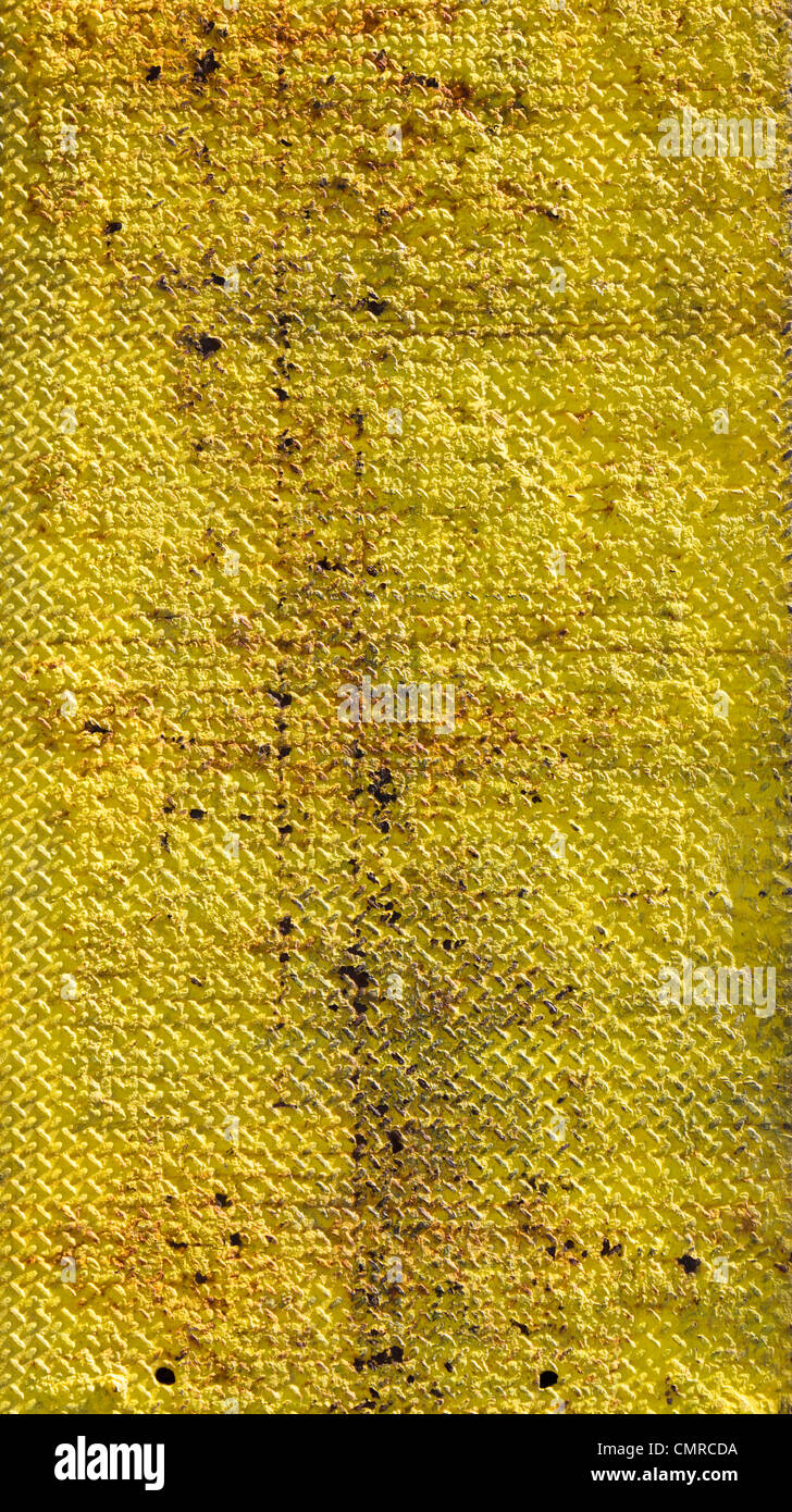 Old yellow rusted metal background texture Stock Photo - Alamy
