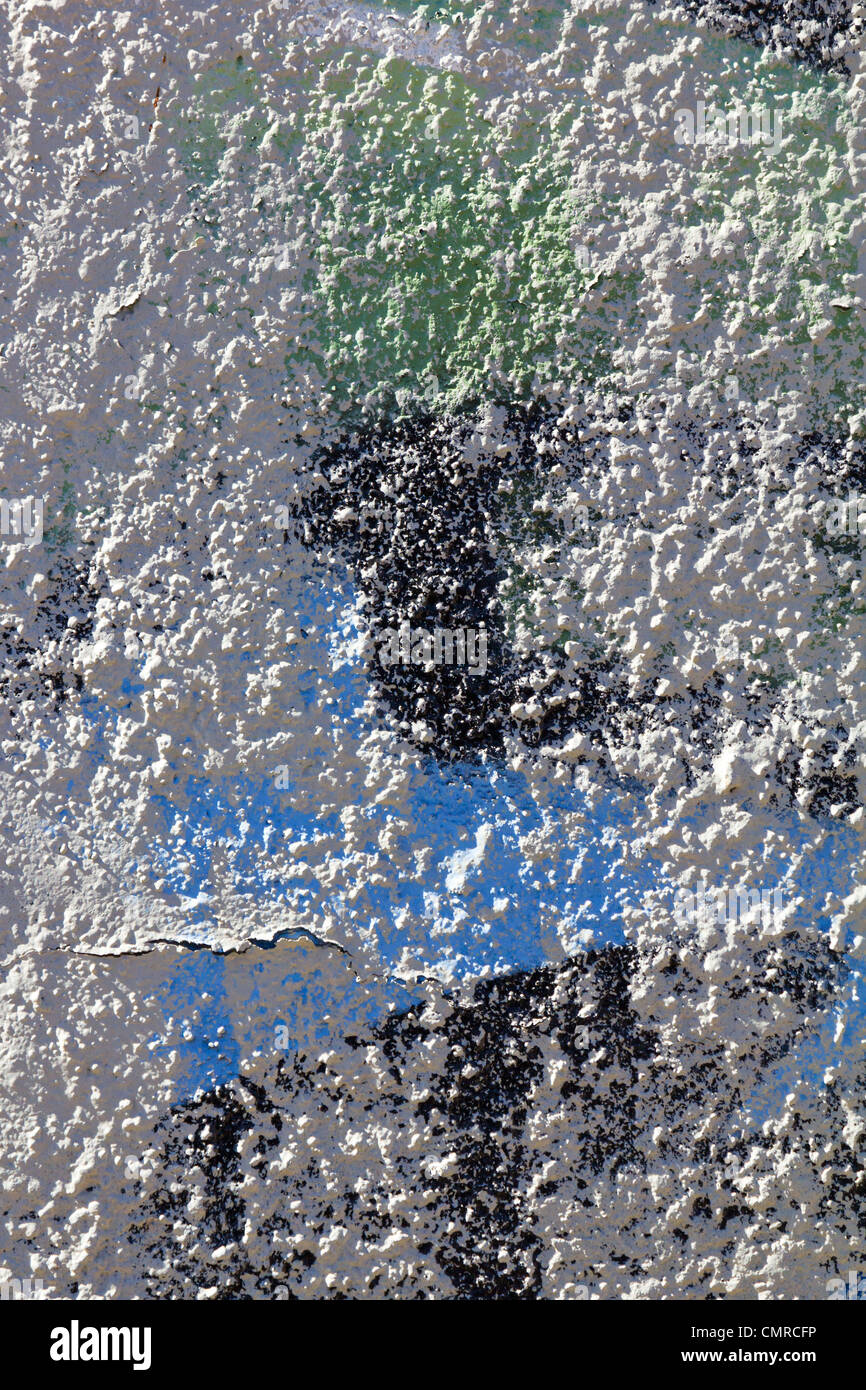 Old faded graffiti blue and green background texture Stock Photo - Alamy