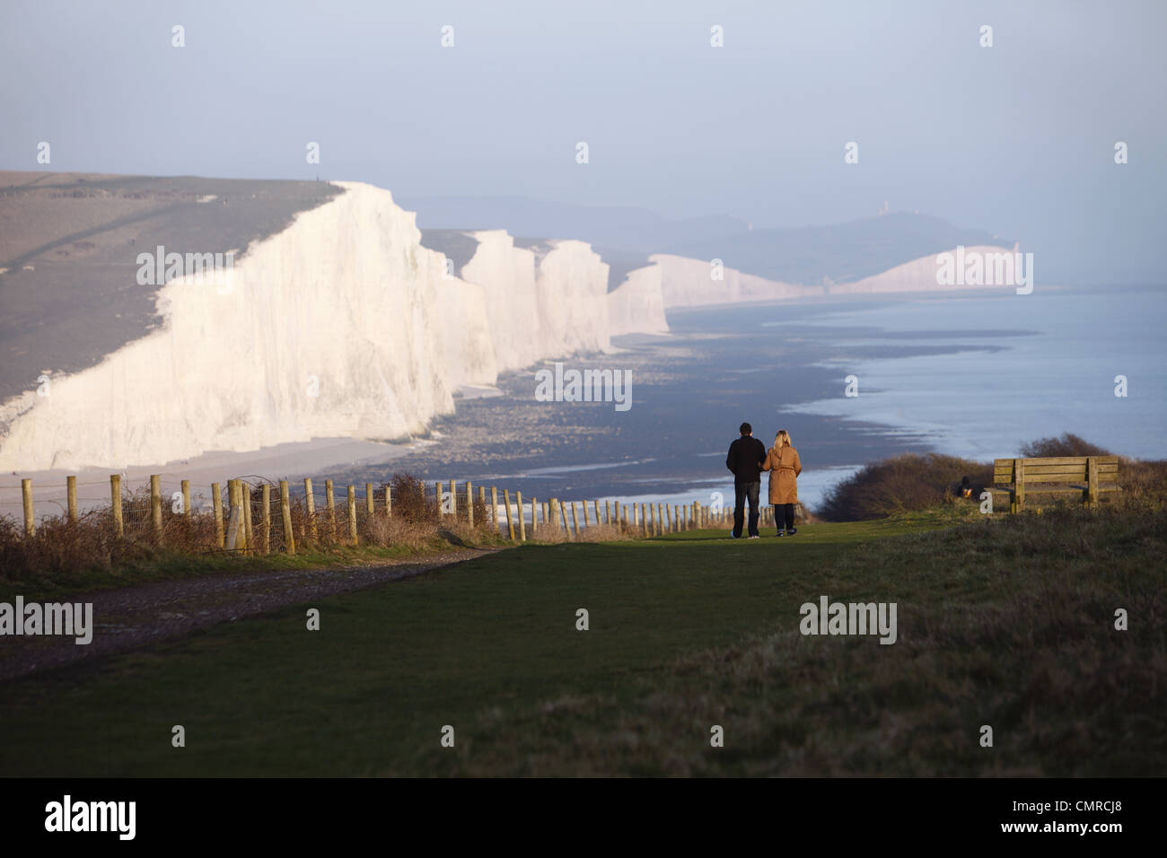 Seven sisters chalk cliffs hi-res stock photography and images - Alamy