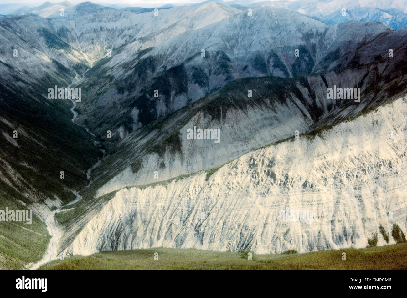 Aerial view of the Nahanni River National Park, Northwest Territories ...