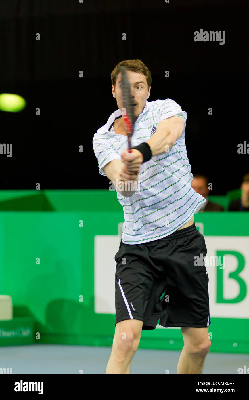 Marat Safin plays tennis for 3rd place at BNP Paribas Open Champions ...