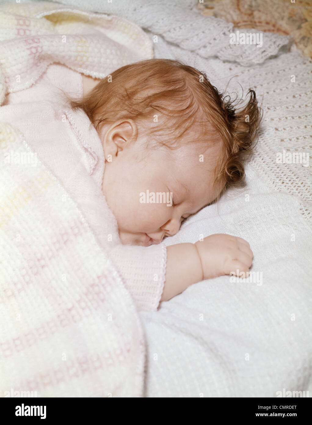 1960s SLEEPING BABY INFANT Stock Photo - Alamy