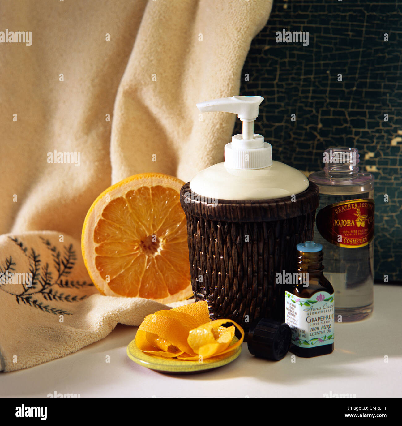 2000s HERBAL REMEDIES LOTION, SOAP, FRUIT, OILS Stock Photo - Alamy