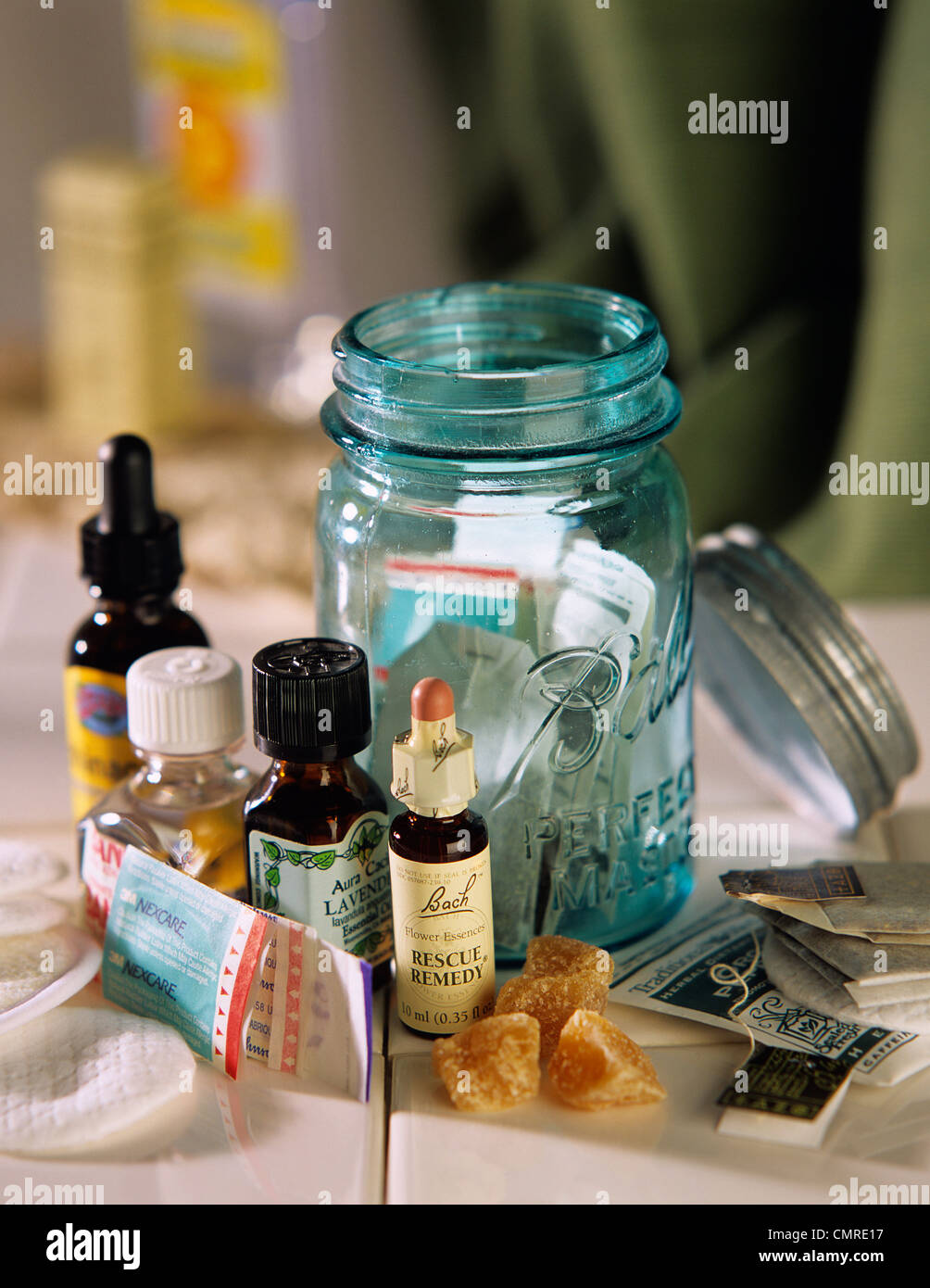 2000s HERBAL REMEDIES OILS, TEAS, MEDICINES Stock Photo - Alamy