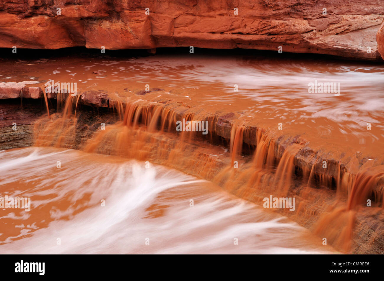 Flood waters in Utah's Grand Gulch Stock Photo - Alamy