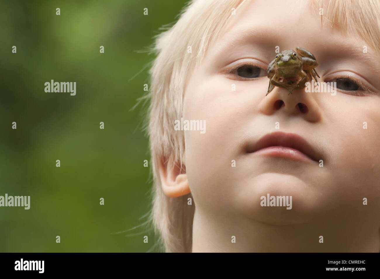 Boy with frog hi-res stock photography and images - Alamy