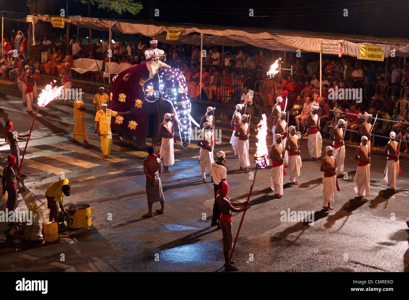 The start of the annual Esala Perahera festival and procession, Kandy ...