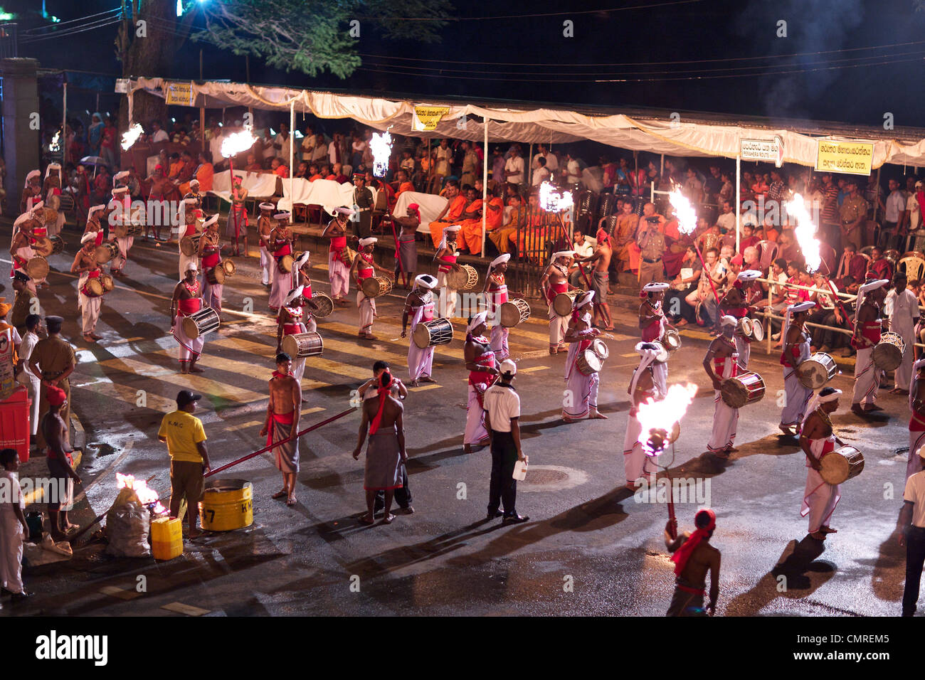 The start of the annual Esala Perahera festival and procession, Kandy ...
