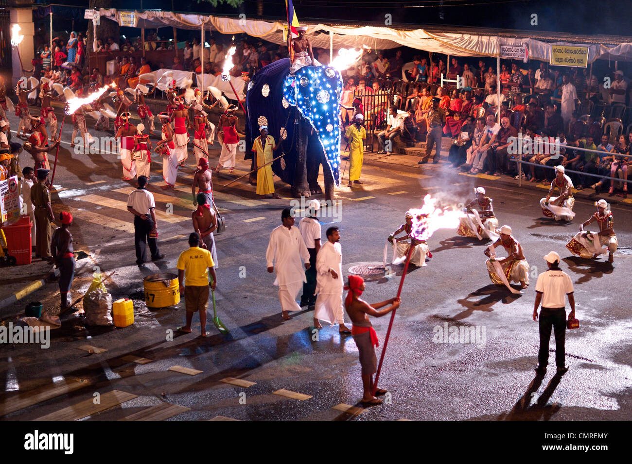 The start of the annual Esala Perahera festival and procession, Kandy ...