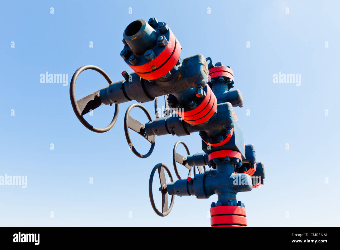 Oil Wellhead in the oil field Stock Photo - Alamy