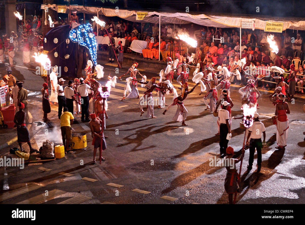 The start of the annual Esala Perahera festival and procession, Kandy ...