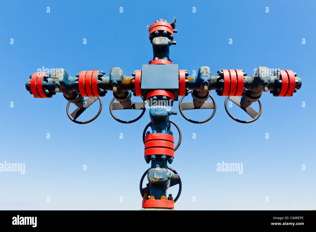 Oil Wellhead in the oil field Stock Photo - Alamy