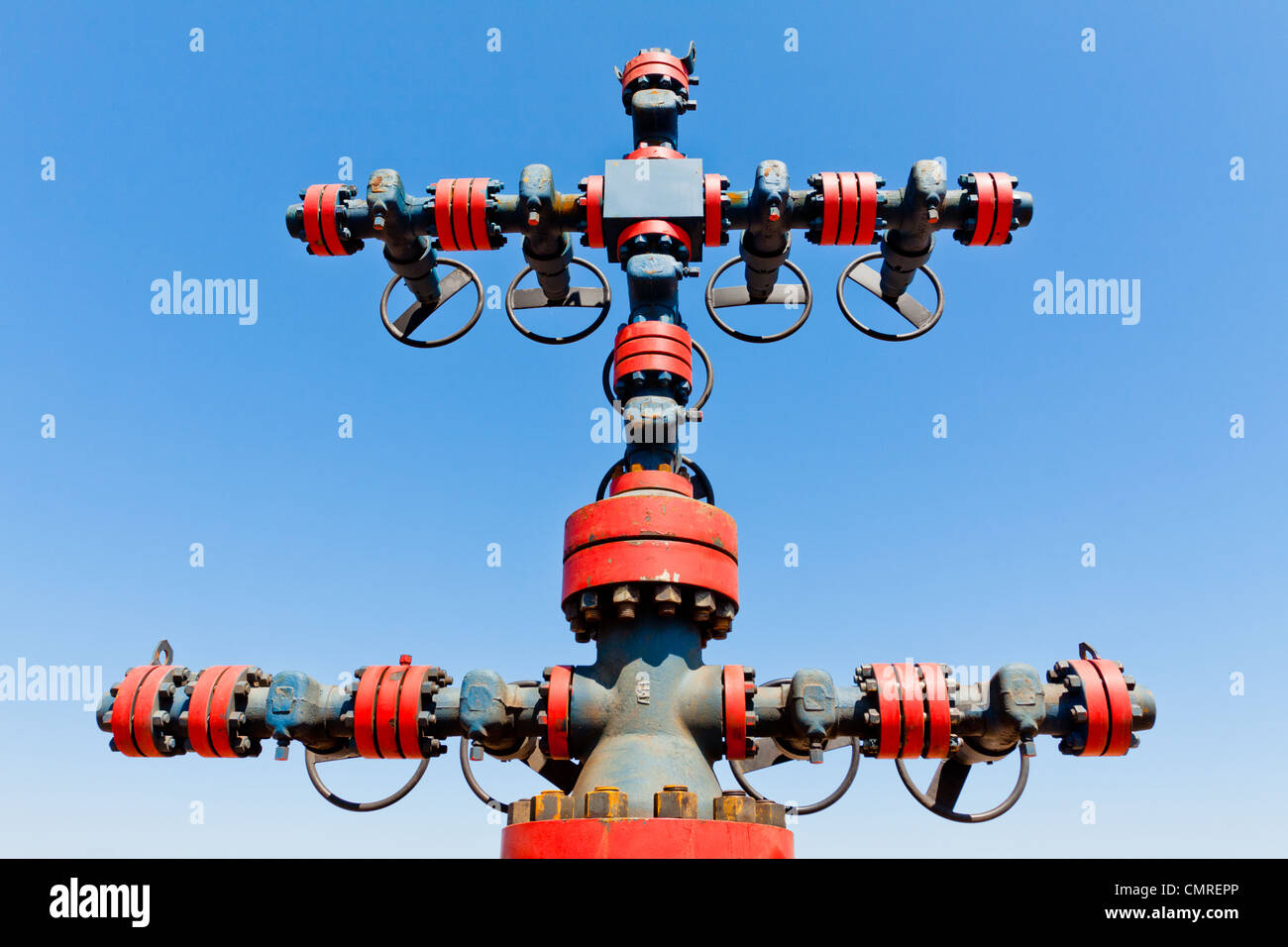 Oil Wellhead in the oil field Stock Photo - Alamy