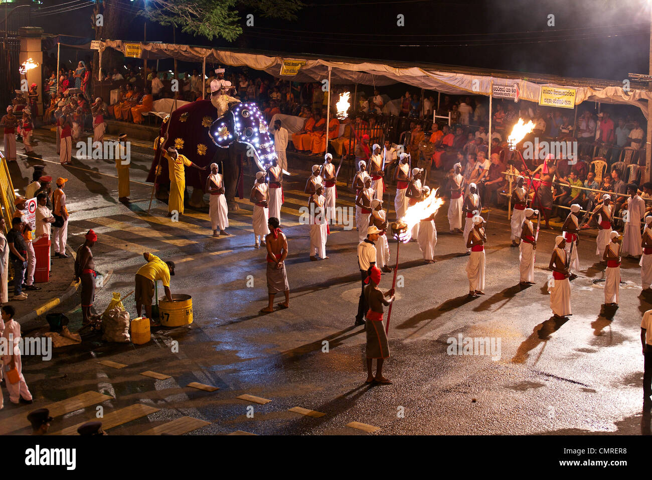 The start of the annual Esala Perahera festival and procession, Kandy ...