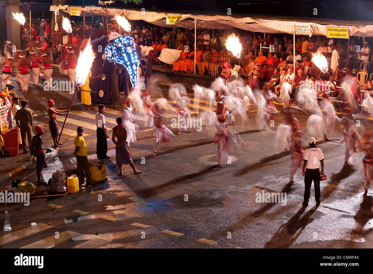 The start of the annual Esala Perahera festival and procession, Kandy ...