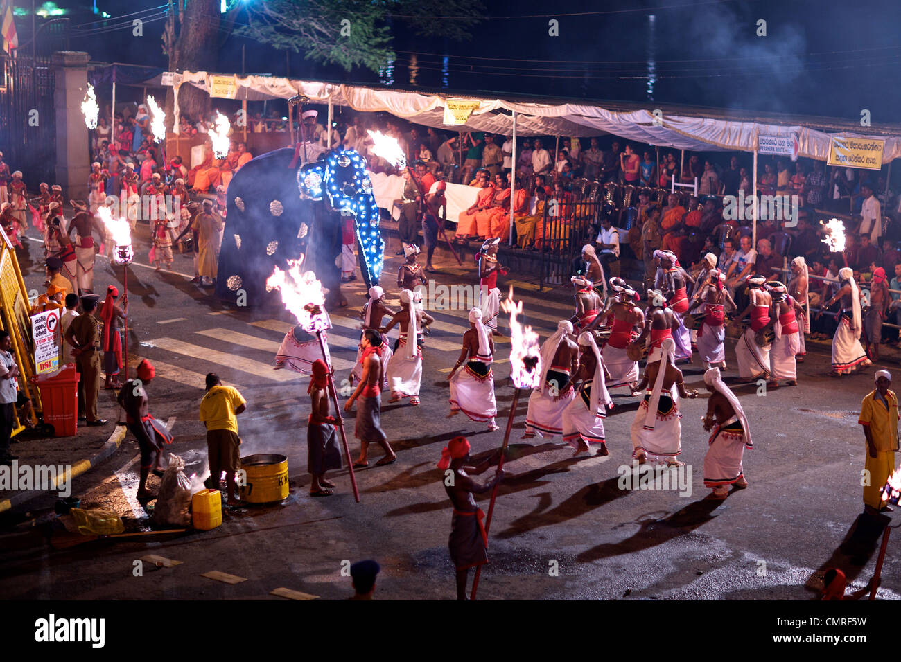 The start of the annual Esala Perahera festival and procession, Kandy ...