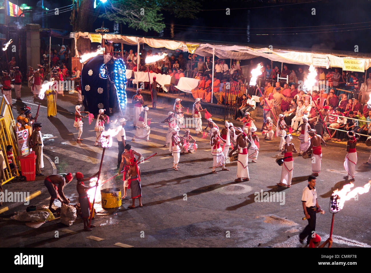 The start of the annual Esala Perahera festival and procession, Kandy ...