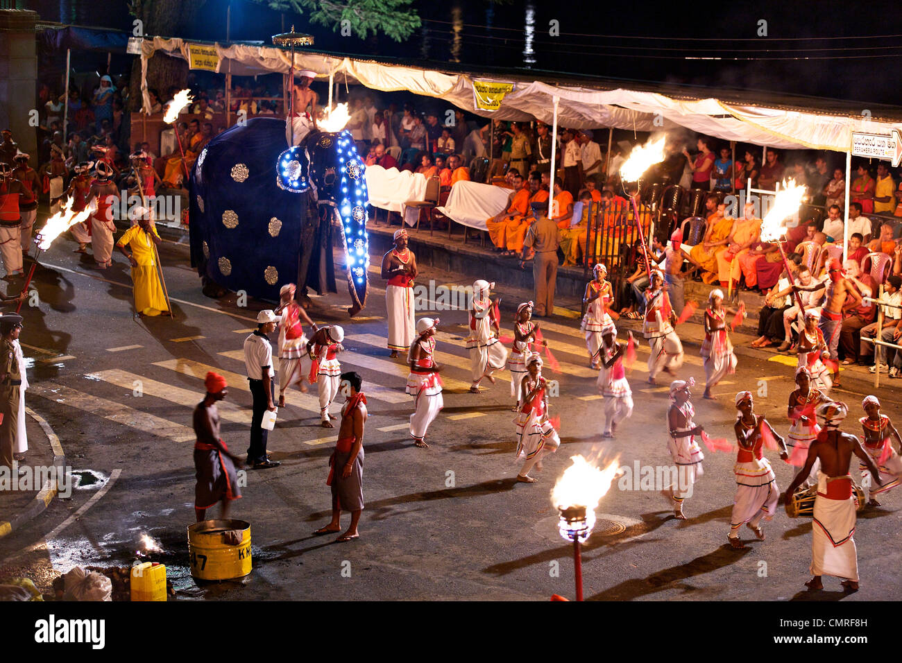 The start of the annual Esala Perahera festival and procession, Kandy ...
