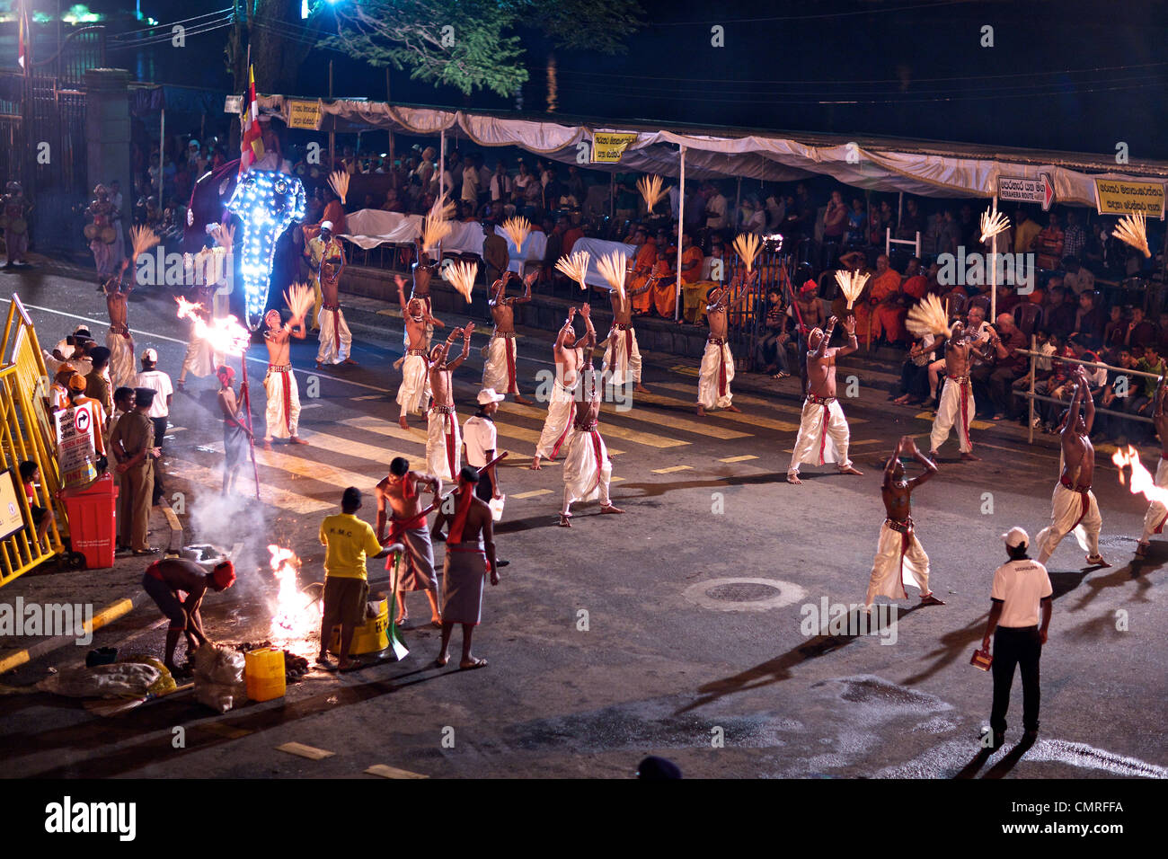 The start of the annual Esala Perahera festival and procession, Kandy ...