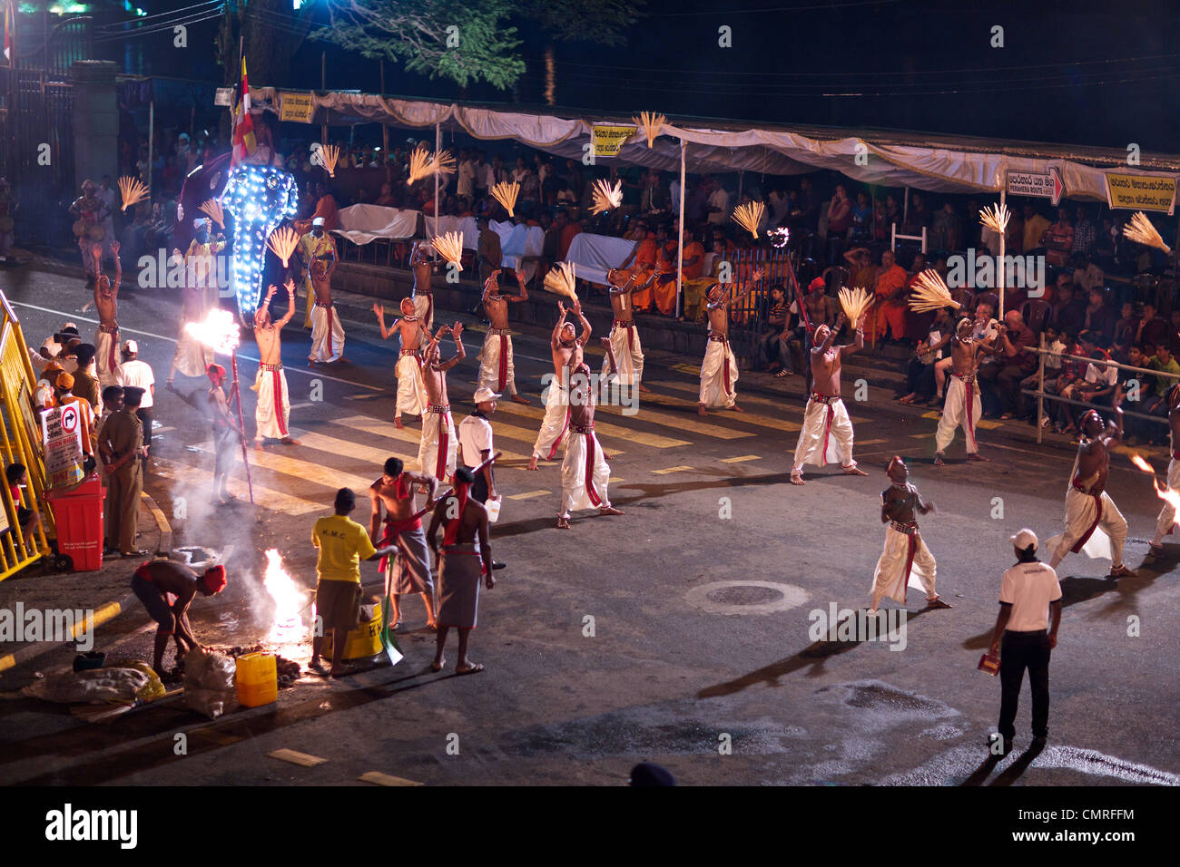 The start of the annual Esala Perahera festival and procession, Kandy ...